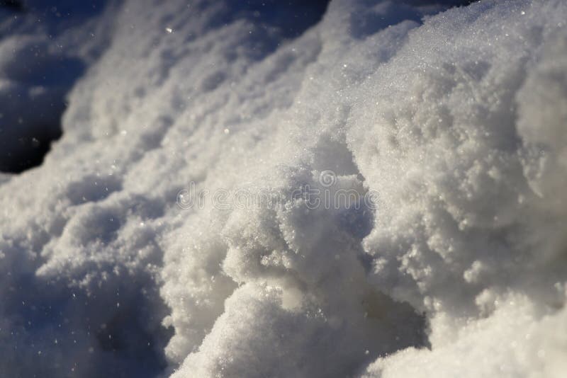 The Hill Covered White Snow with Sun Rays Stock Image - Image of ...