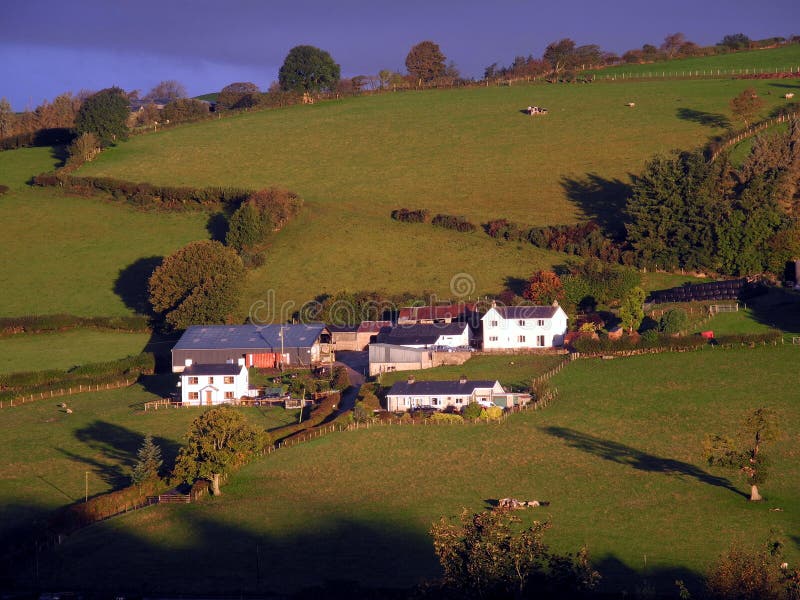 Hill Farm, with Lush Meadows, Pine Trees and a Winding Approach Road ...