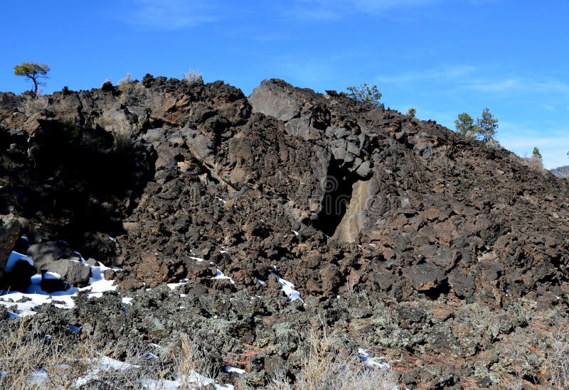 Hill Made of Lava Rock and Lava Flow Stock Photo - Image of lavafield ...