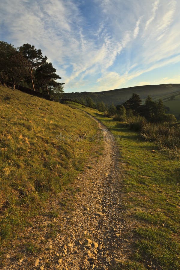 Hill Path stock image. Image of follow, scenic, britain - 16224345