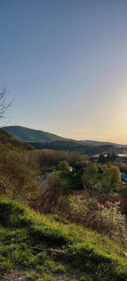 Hill in Prokuplje 2 stock image. Image of wall, geology - 258069635