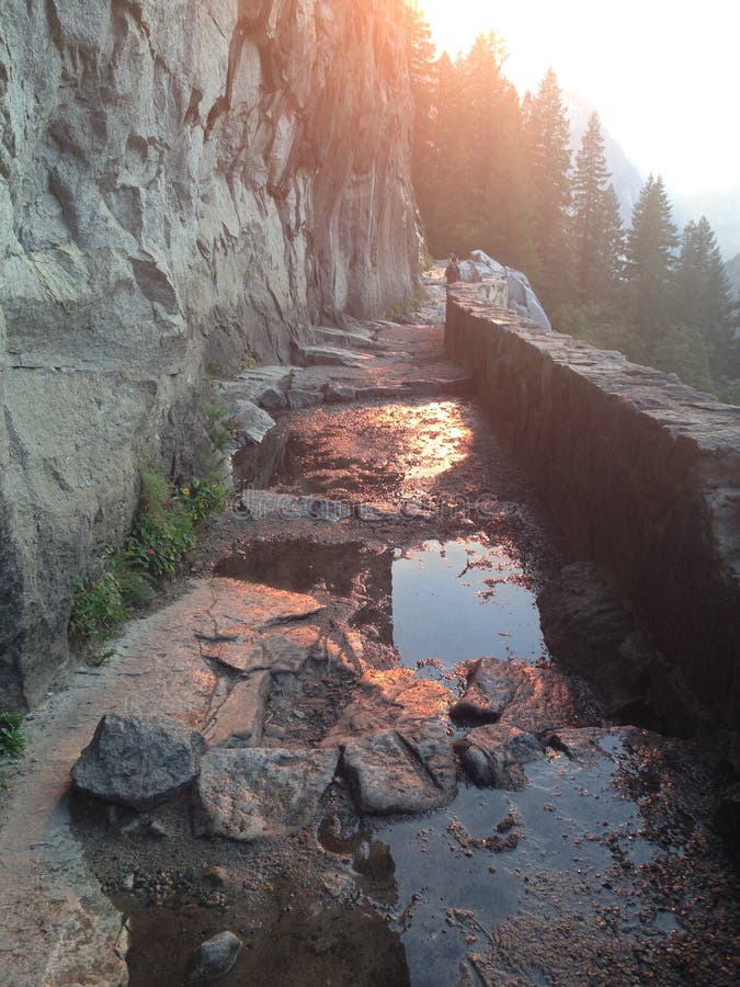 Hill Side Hiking stock image. Image of yosemite, water - 98823367