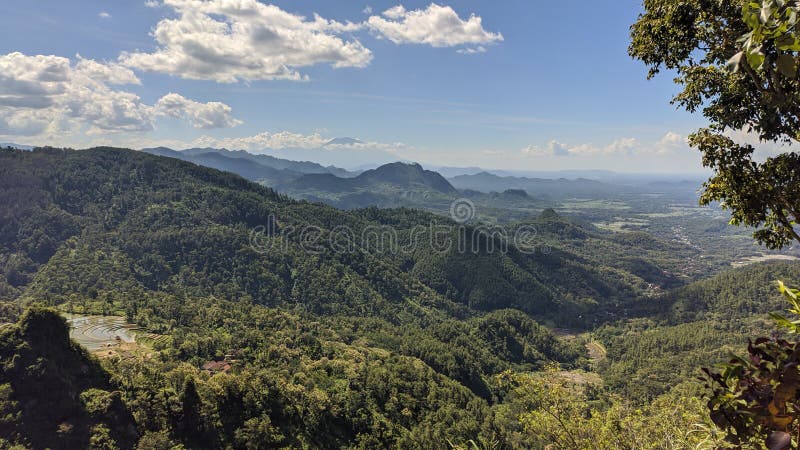 Hill side view when hiking stock photo. Image of landscape - 240648786