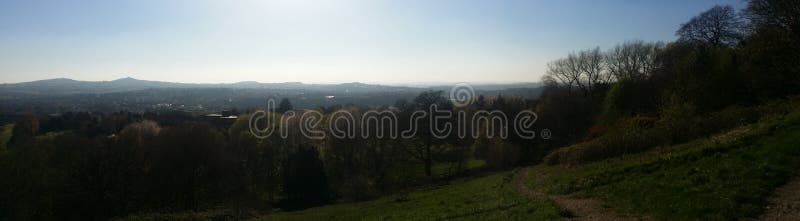Hill side view stock image. Image of view, park, trees - 92607787