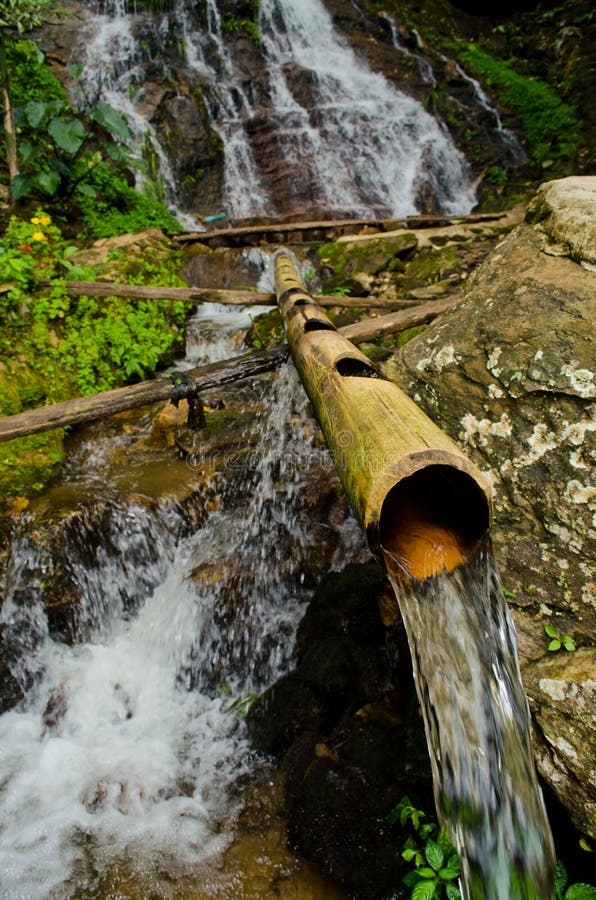 The Hill Tribes Water Supply System in Chiangmai,T Stock Photo - Image ...