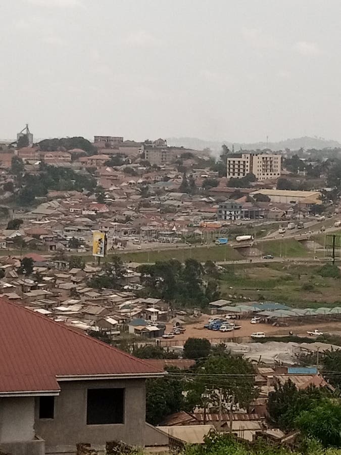 Hill View of Area Around Nambole Stadium Stock Photo - Image of hill ...