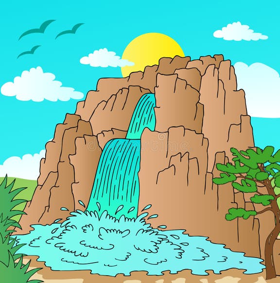 Cartoon Waterfalls Stock Illustrations – 1,576 Cartoon Waterfalls Stock ...