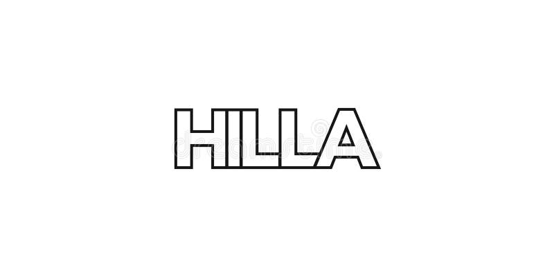 Hilla in the Iraq Emblem. the Design Features a Geometric Style, Vector ...