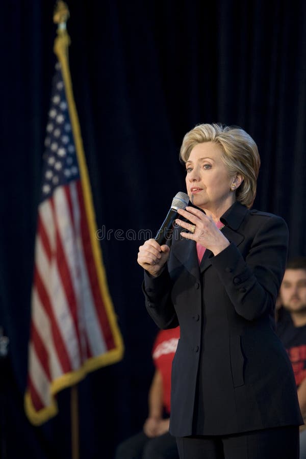 Hillary Clinton Rally 13 editorial stock image. Image of department ...
