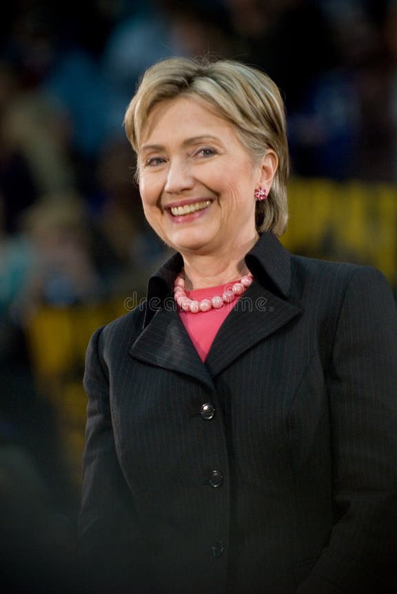 Hillary Clinton - Smiling Vertical Editorial Stock Photo - Image of ...