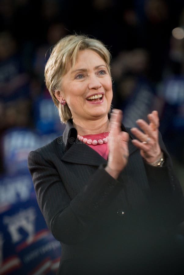 Hillary Clinton - Vertical Clapping 3 Editorial Photo - Image of ...