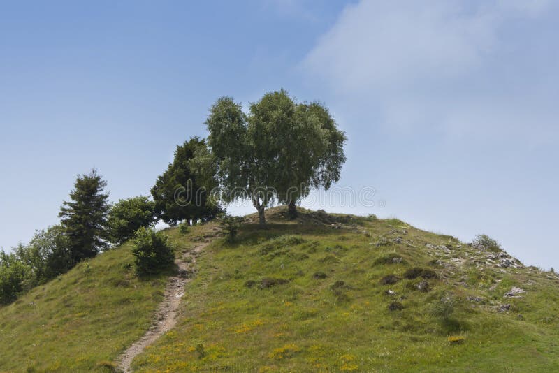 Hillock stock photo. Image of mountaineer, hill, earth - 32348522