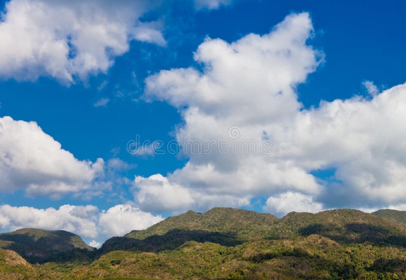 Hills and bright blue sky stock image. Image of landmark - 28748723