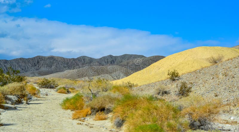 Hills in the California Desert from Various Colored Clay Formations ...