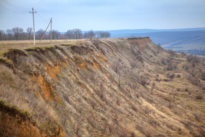 Clay cliff stock photo. Image of beautiful, panorama - 147780588