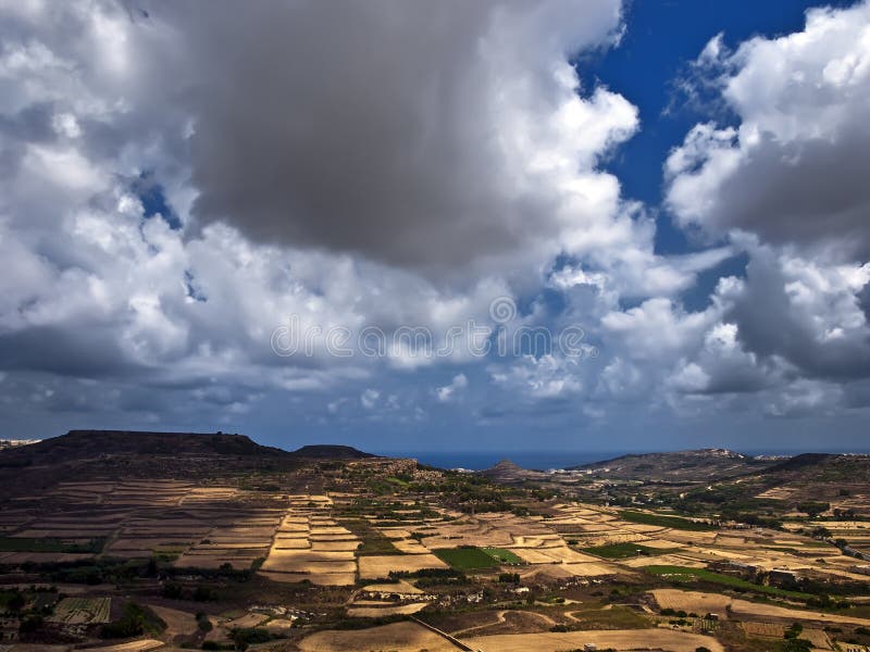 Hills of Gozo stock photo. Image of scenic, landscape - 10475238