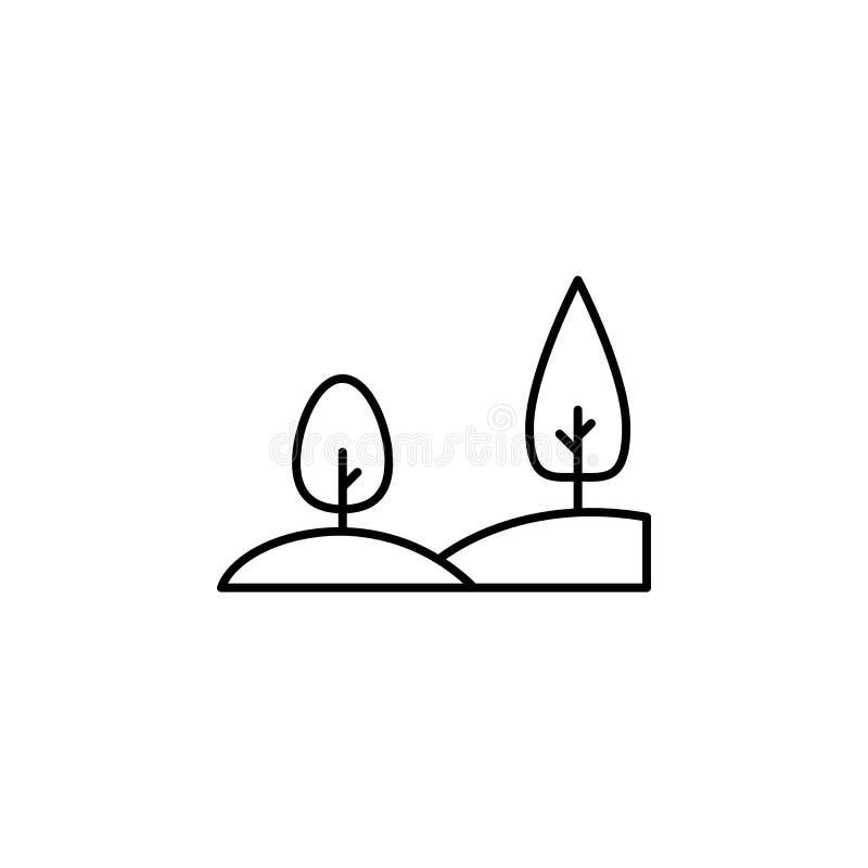 Hills Icon. Element of Park and Landscape for Mobile Concept and Web ...