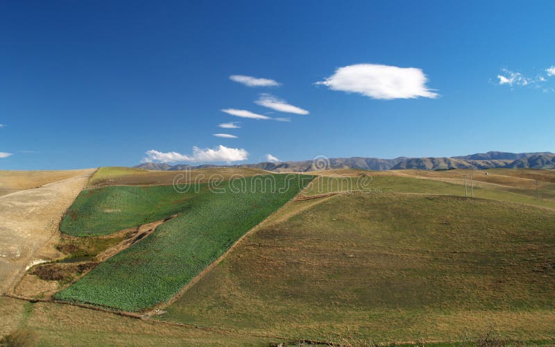 Hills and meadows stock photo. Image of cloud, hill, canterbury - 24449278
