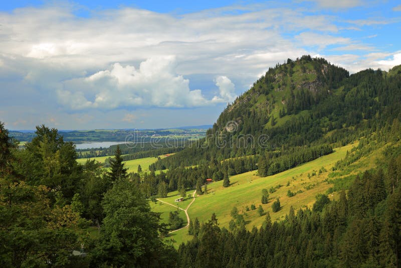 Hills and Meadows in Germany. Stock Image - Image of road, famous: 19347875