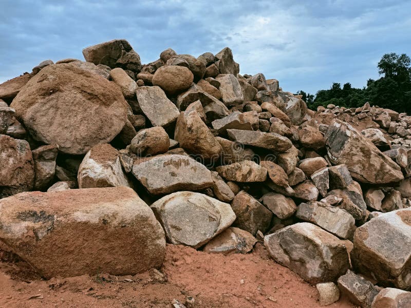 Hill Rock Batam stock image. Image of rock, area, badlands - 261720935