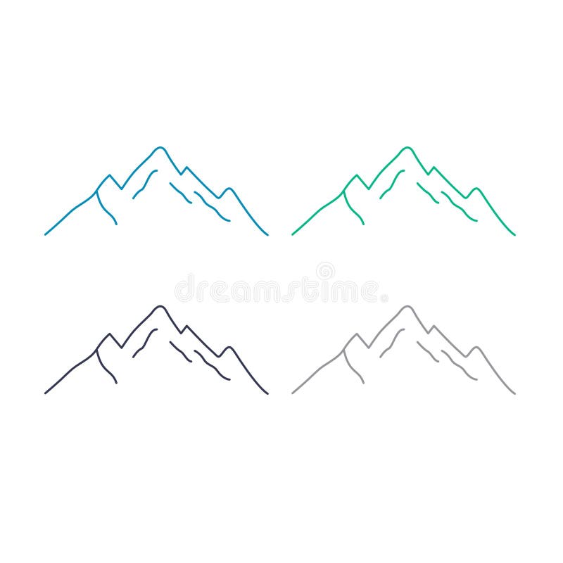 HILLS SIGN SYMBOL LOGO VECTOR Stock Vector - Illustration of hotel ...