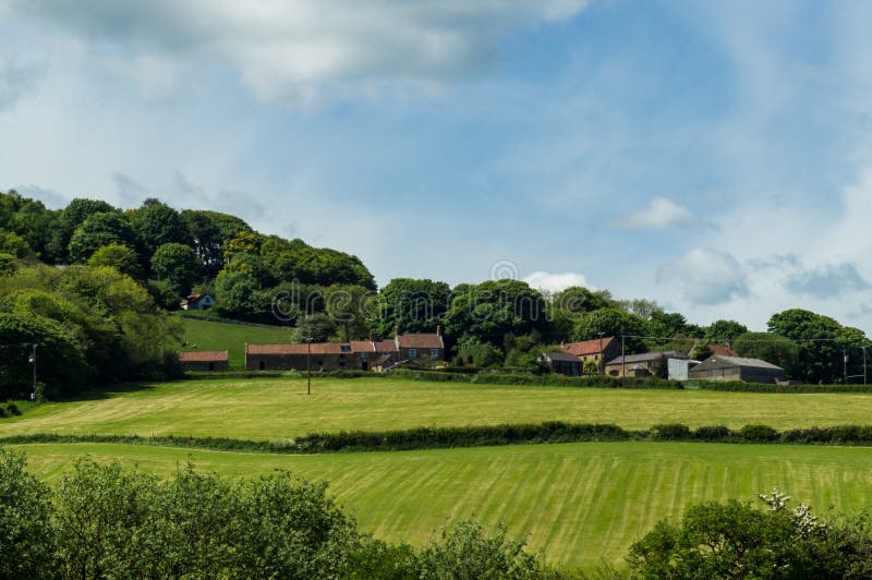 Hillside Farm stock photo. Image of europe, home, architecture - 64414912