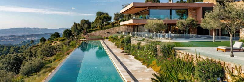 Hillside Luxury Villa with Cascading Swimming Pool and Stunning ...