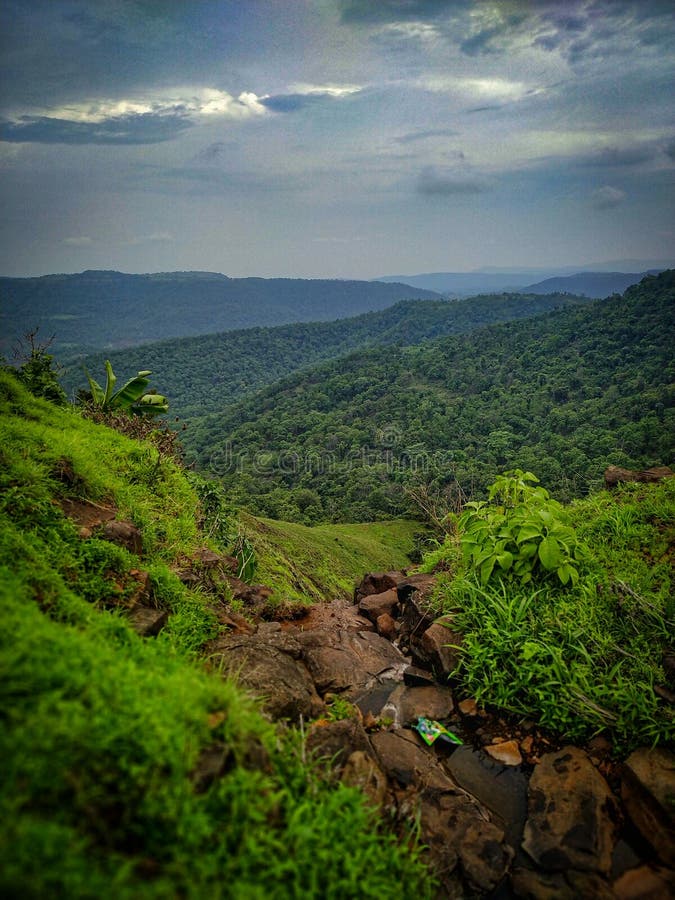 The Hillside View of the Qilian Mountains. Stock Image - Image of china ...
