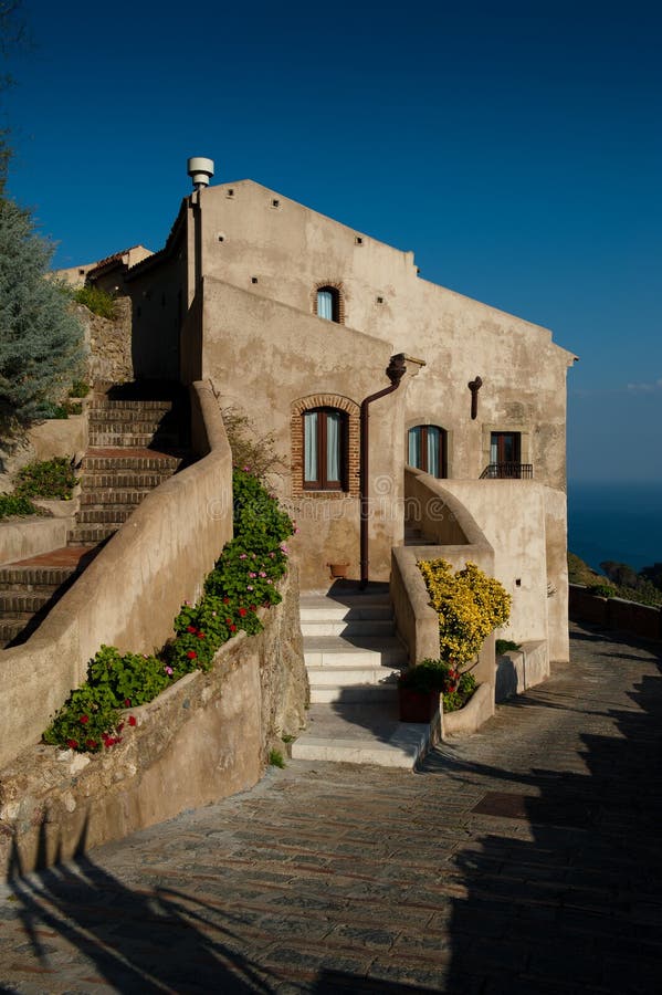 Mediterranean scene stock image. Image of alleyway, greece - 4570775