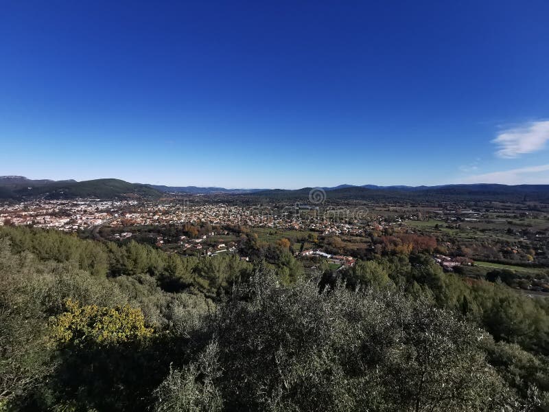 Hilltop view blue sky stock photo. Image of hilltop - 165295966