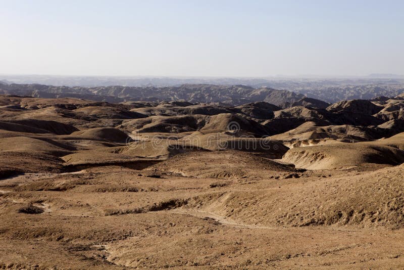 Hilly Desert in Central Namibia Stock Photo - Image of beautiful ...