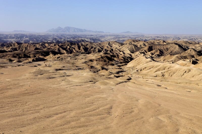 Hilly Desert in Central Namibia Stock Image - Image of sand, summer ...