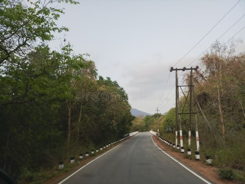 Hilly Roads of Karnataka, No Traffic, India Stock Photo - Image of ...