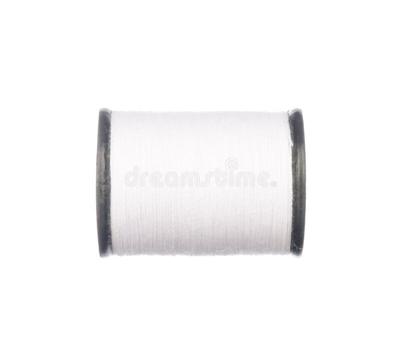Hilo Blanco Aislado En Blanco Foto de archivo - Imagen de fondo ...