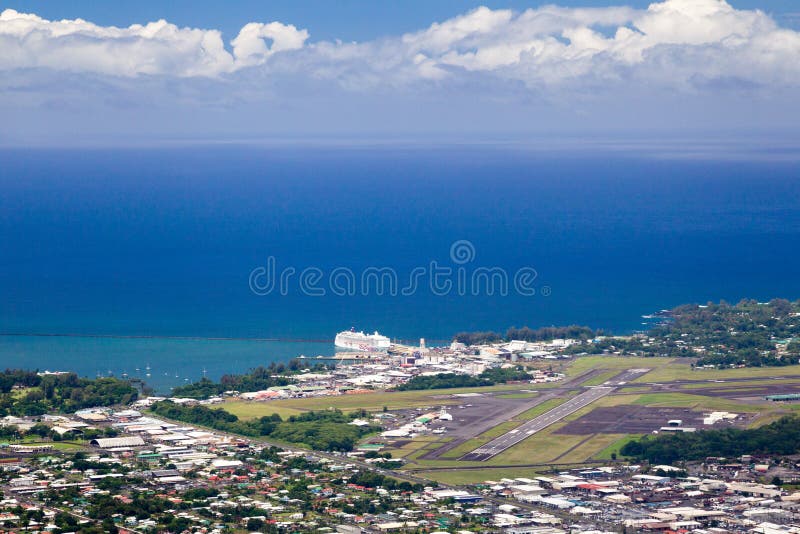 Hilo, isla grande, Hawaii foto de archivo. Imagen de aeropuerto - 88518330