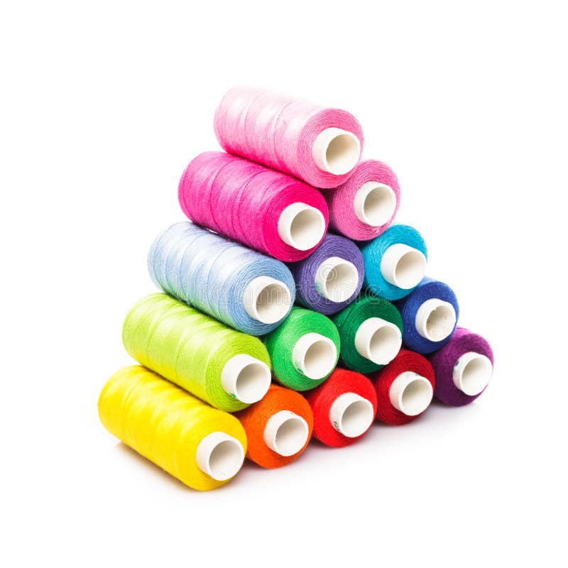 Hilos de coser imagen de archivo. Imagen de colorido - 46125765
