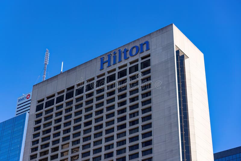 Hilton Hotel in Toronto Canada - TORONTO, CANADA - APRIL 18, 2024 ...