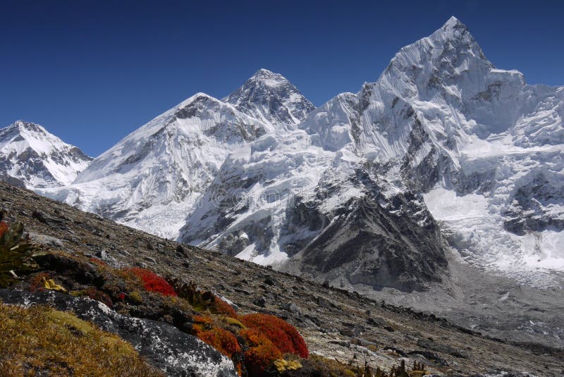 Himalayas Mountains Everest Nepal Stock Photo - Image of mountain ...