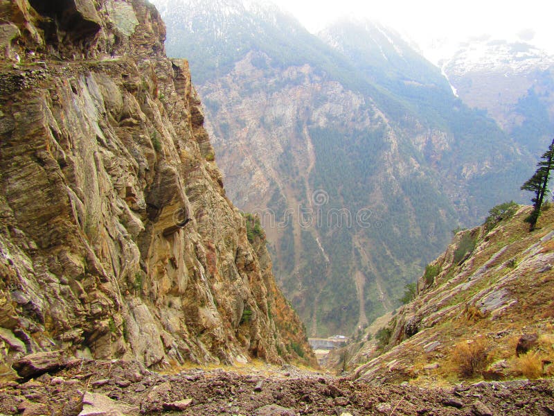 Himalayan Hill Close View from a Side Stock Image - Image of hill ...