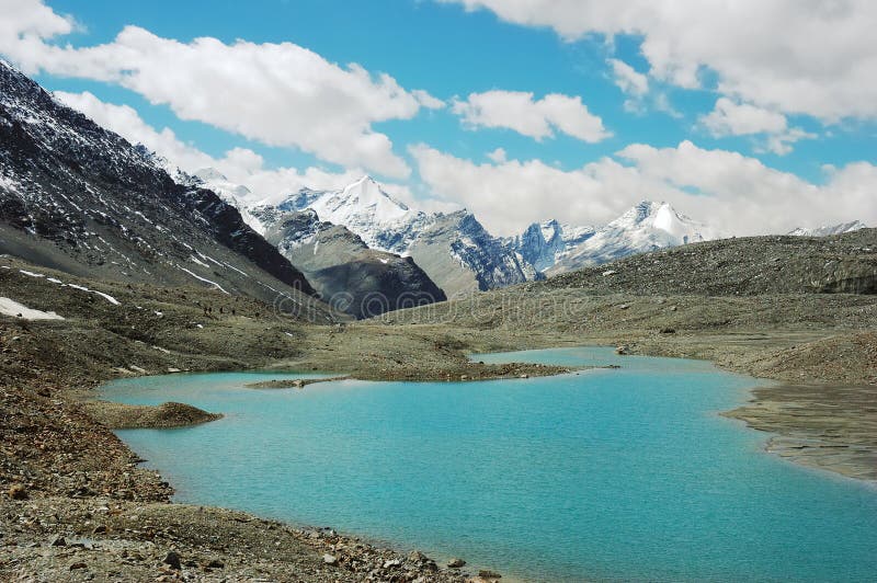 Himalayan lakes stock photo. Image of peak, glacier, sunny - 3693634
