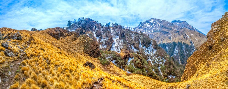 Himalayan landscape stock image. Image of natural, mountaineering ...