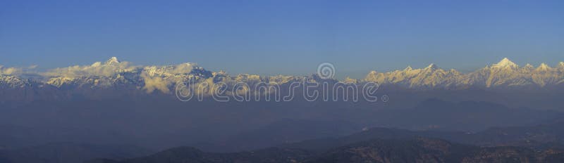 Himalayan Mountain Peaks Ranges Binsar Zero Point Almora Uttarakhand ...