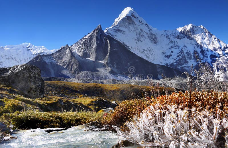 Himalayas Mountains stock photo. Image of autumn, snow - 74730372