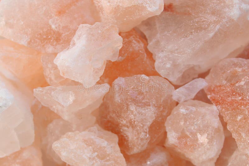 Himalayan Pink Rock Salt stock image. Image of mineral - 129945637