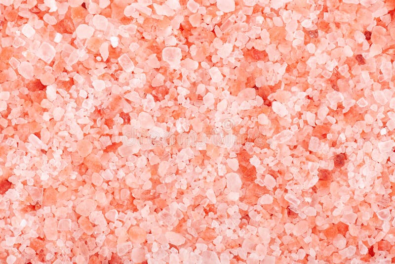 Himalayan Pink Salt Background. Himalayan Pink Salt in Crystals Stock ...