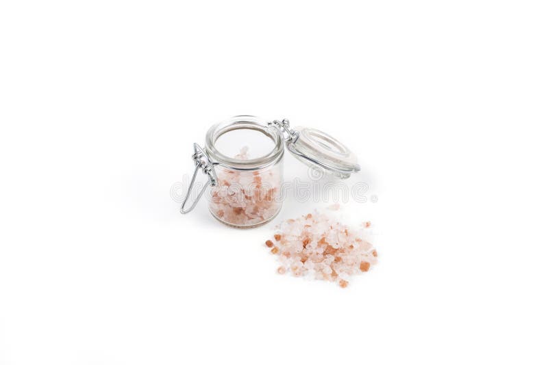 Himalayan pink salt stock image. Image of crystal, closeup - 67423743