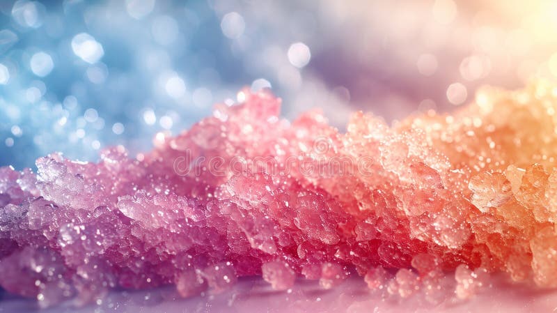 Himalayan Pink Salt Crystals on Bokeh Light Background. Stock ...