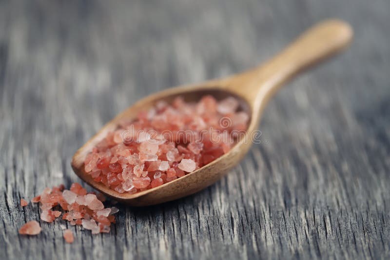Himalayan pink salt stock image. Image of background - 370266597