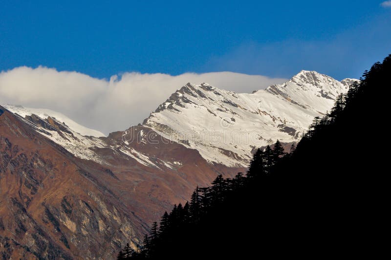 The Himalayan Range stock photo. Image of clouds, landscape - 64353650