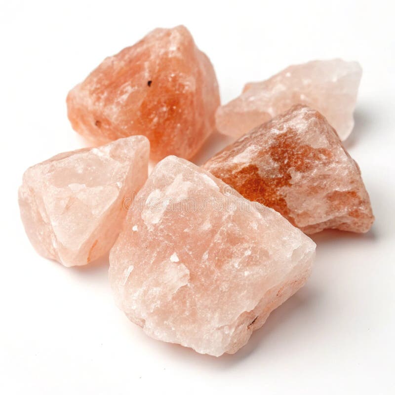 Himalayan Salt Crystals on Transparent Background Stock Illustration ...